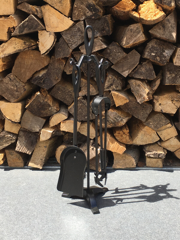 Almondsbury Forge loop handle black companion set | Almondsbury Forge